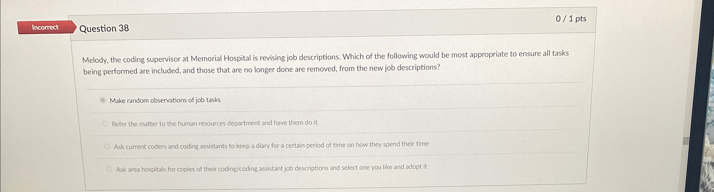 Solved Question 3801 ﻿ptsMelody, the coding supervisor at | Chegg.com