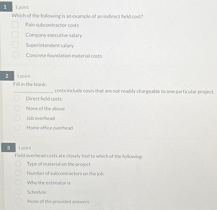 Solved Which of the following is an example of an indirect | Chegg.com