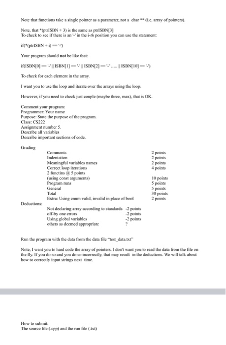 Solved Assignment 5. CS222. Program #5. 30 points (+ 2 | Chegg.com