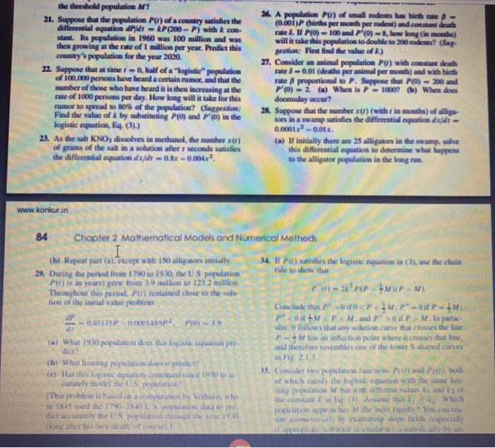 Solved 2.1 Problems Separate variables and use partial | Chegg.com