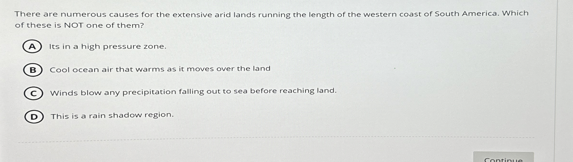 Solved There are numerous causes for the extensive arid | Chegg.com
