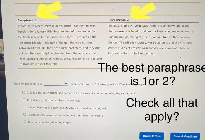 Solved Paraphrase 1 According to Albert Darvesh in his | Chegg.com
