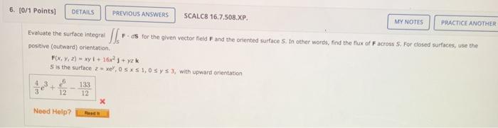 Solved 6. (0/1 Points) DETAILS PREVIOUS ANSWERS SCALC8 | Chegg.com Solved 6. (0/1 Points) DETAILS PREVIOUS ANSWERS SCALC8 | Chegg.com