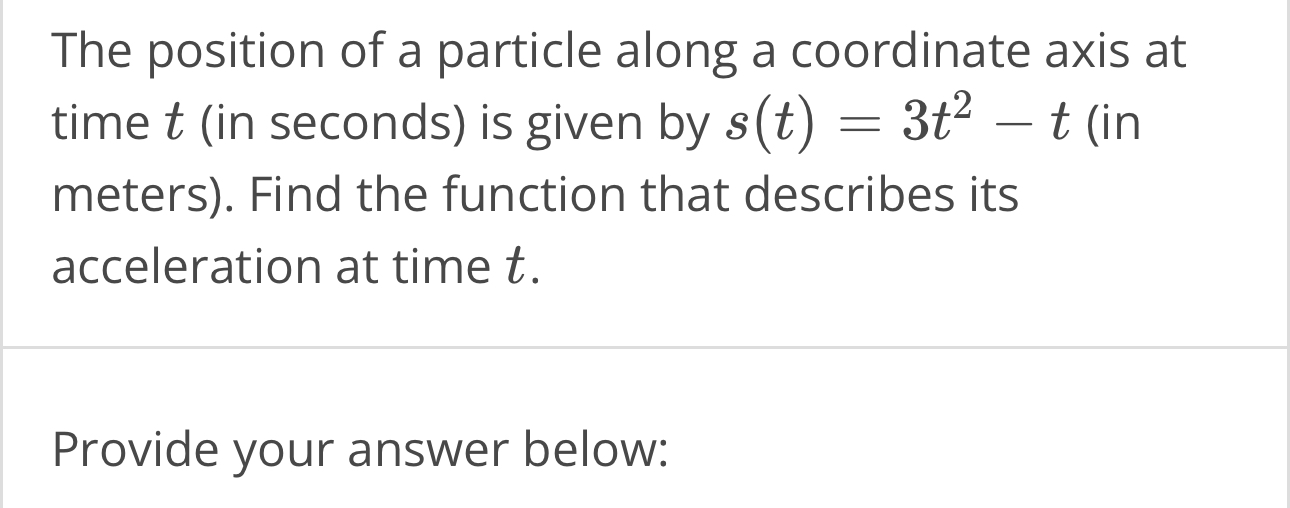 Solved The position of a particle along a coordinate axis at | Chegg.com