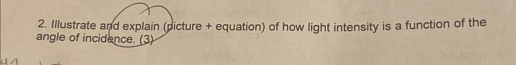 Solved Illustrate and explain (picture + ﻿equation) ﻿of how | Chegg.com