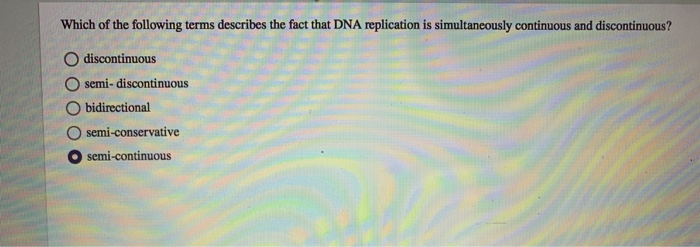 Solved Which of the following terms describes the fact that | Chegg.com