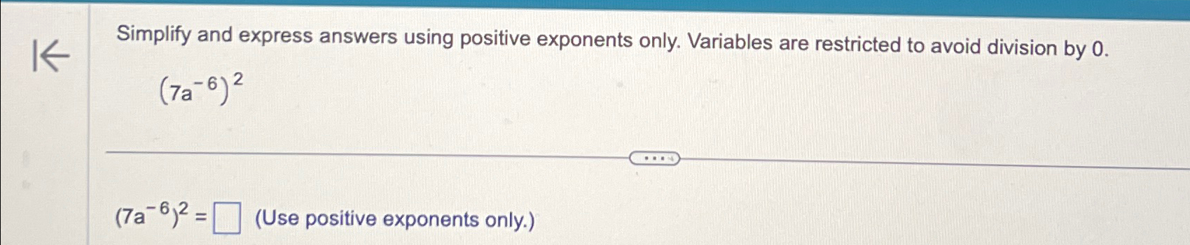 Solved Simplify and express answers using positive exponents | Chegg.com