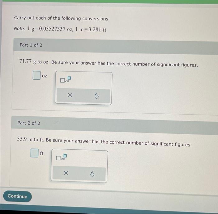 Solved Carry out each of the following conversions. Note: 1 | Chegg.com