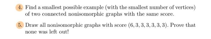 Solved 4. Find a smallest possible example (with the | Chegg.com