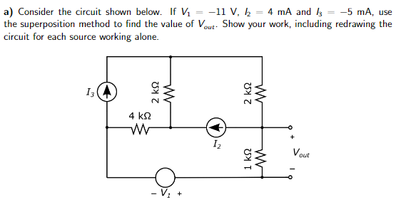 Solved a) ﻿Consider the circuit shown below. If | Chegg.com