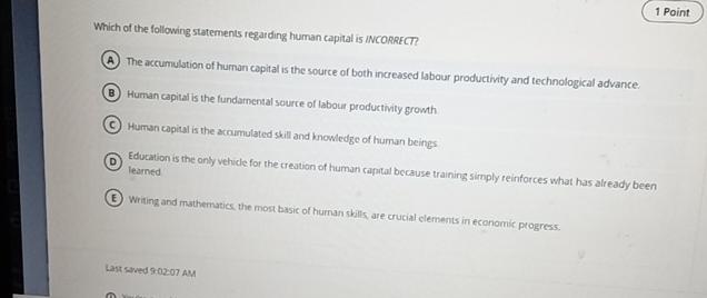 Solved Which of the following statements regar ding human | Chegg.com