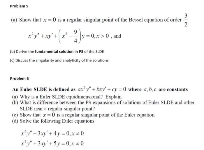 Solved (a) Show that x=0 is a regular singular point of the | Chegg.com