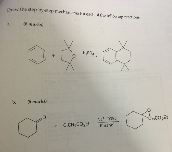 Solved Draw the step-by-step mechanisms for each of the | Chegg.com