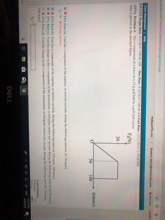 Solved expertta.com/common/Take Tutorial Assignment.aspx the | Chegg.com