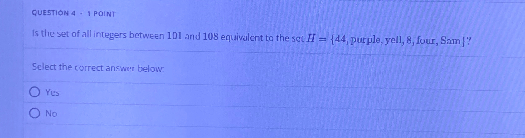 Solved Question 4 1 ﻿pointis The Set Of All Integers