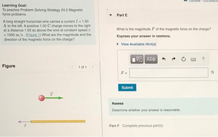 Solved hvid Part E Learning Goal: To practice Problem | Chegg.com