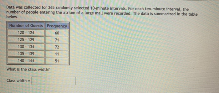 Solved Data was collected for 265 randomly selected | Chegg.com