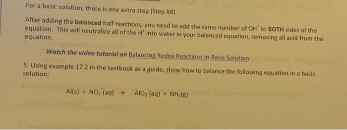 Solved For a basic solution, there is one extra step (Step | Chegg.com