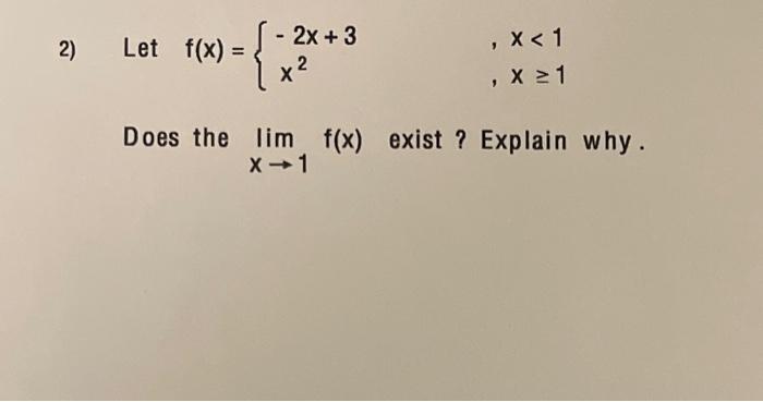 Solved Let f(x)={−2x+3x2,x