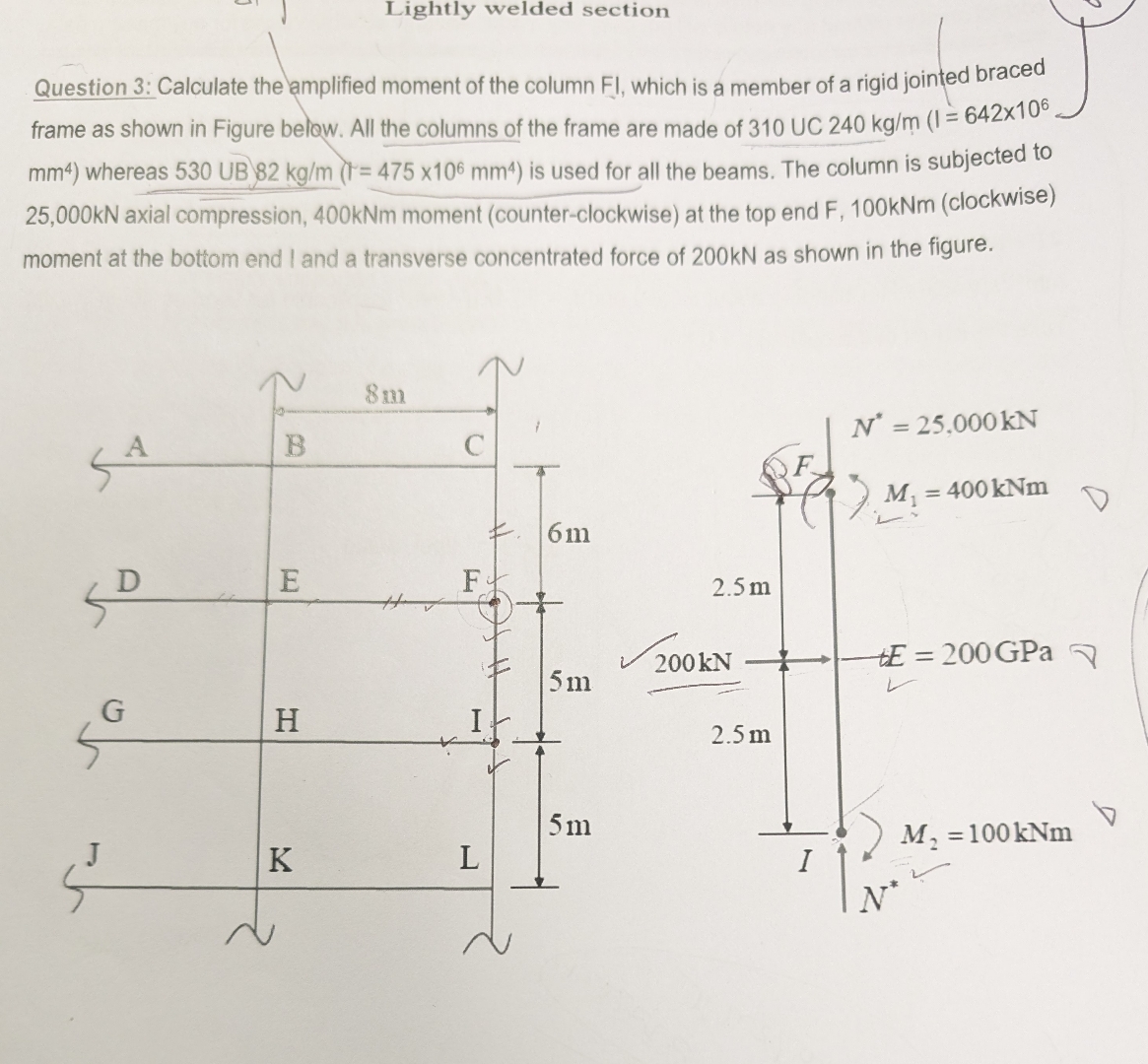 Lightly welded sectionQuestion 3: Calculate the | Chegg.com