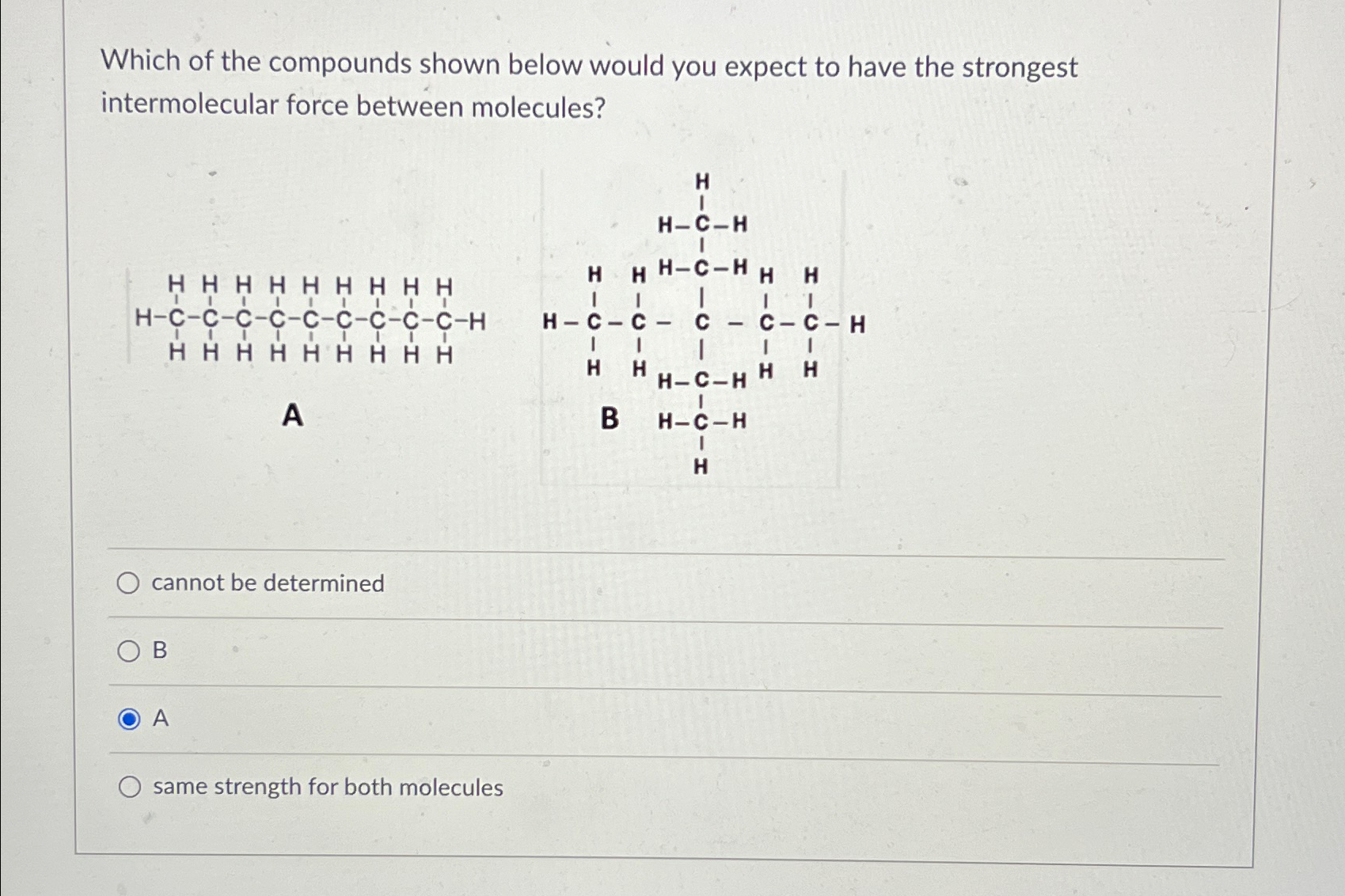 Solved Which of the compounds shown below would you expect | Chegg.com