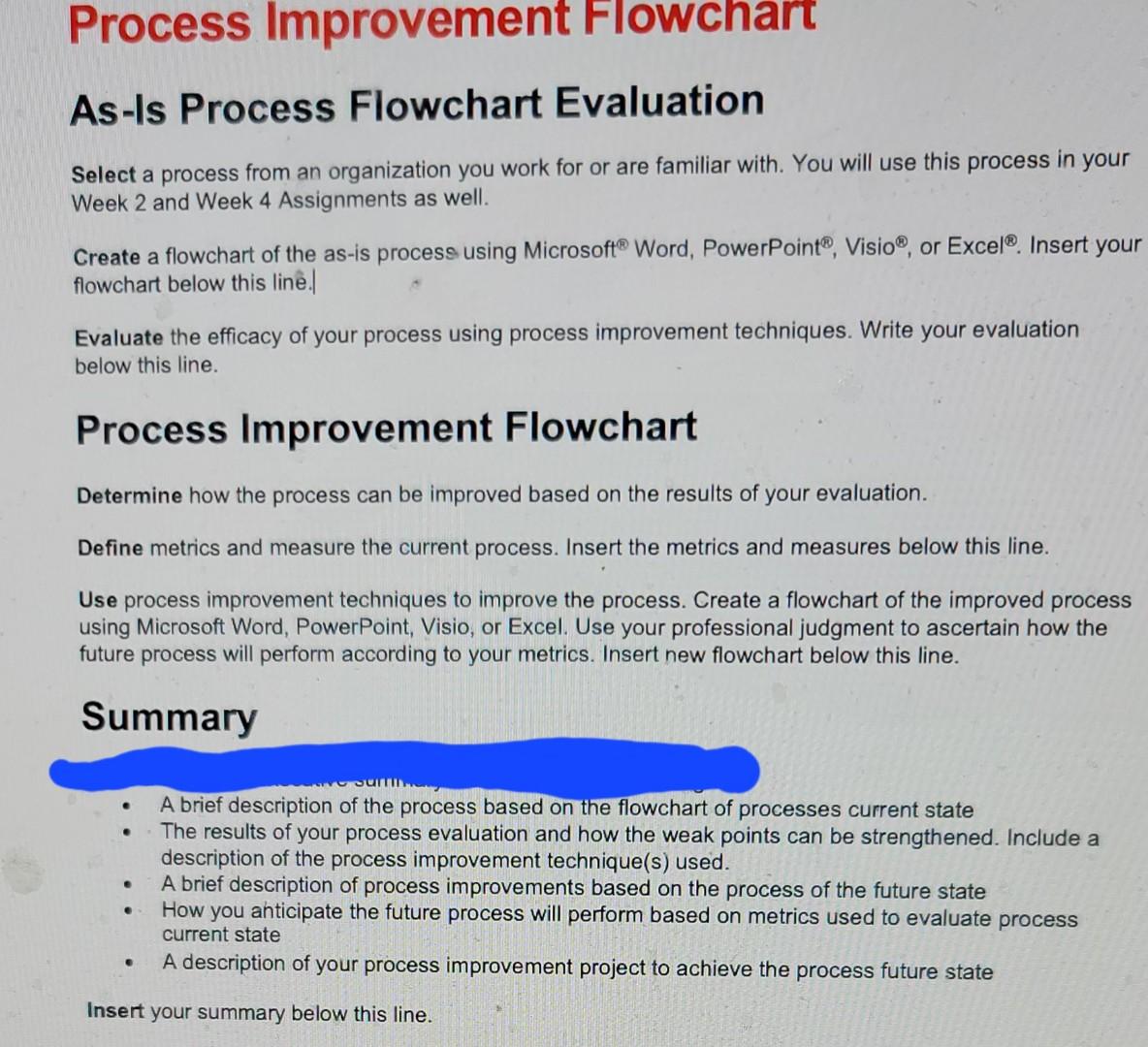 Solved As Is Process Flowchart Evaluation Select A Process Chegg