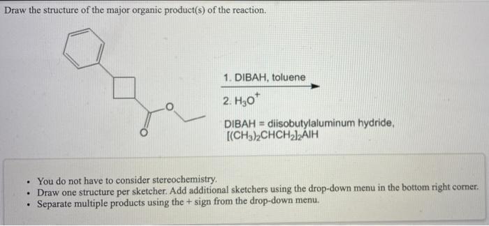 Solved Draw the structure of the major organic product(s) of | Chegg.com