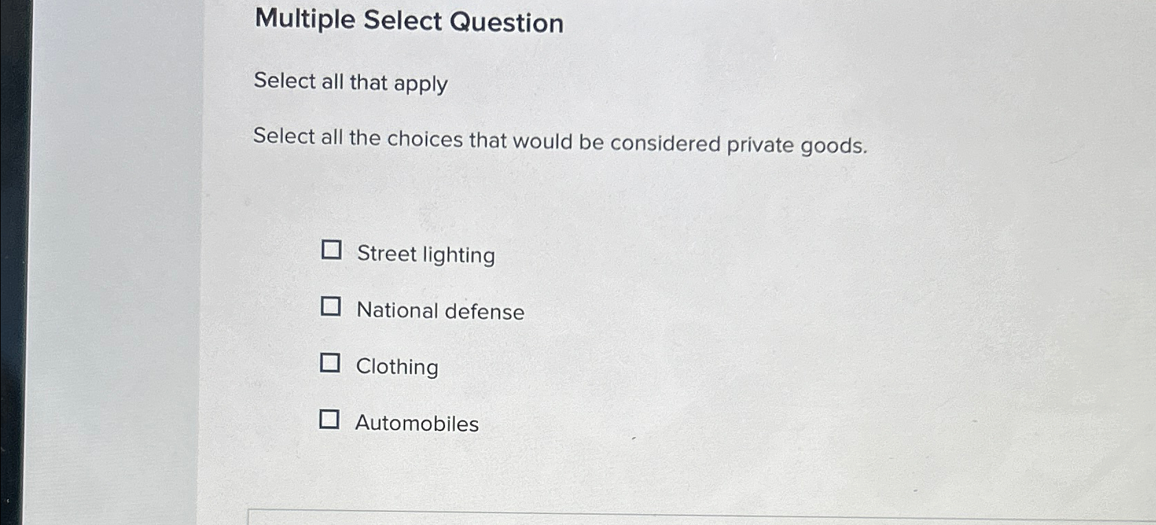 Solved Multiple Select QuestionSelect all that applySelect | Chegg.com