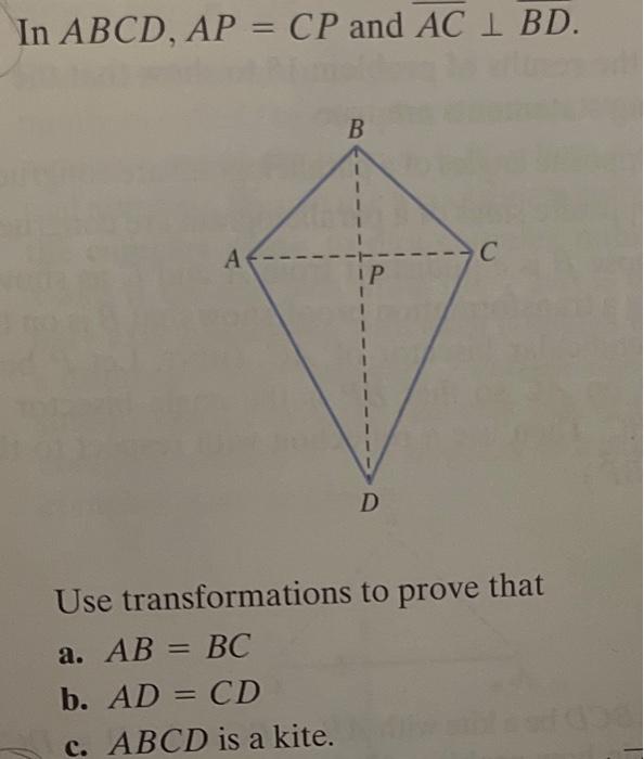 Solved ABCD is a kite and point E is the intersection of its | Chegg.com