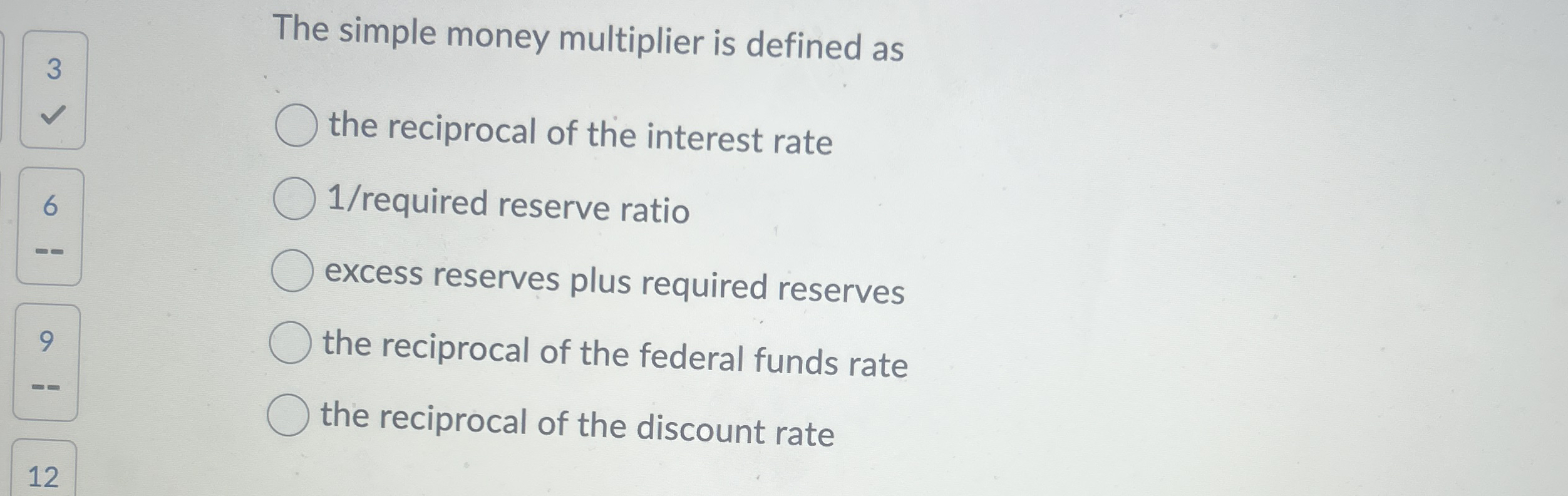 Solved The simple money multiplier is defined as36the | Chegg.com