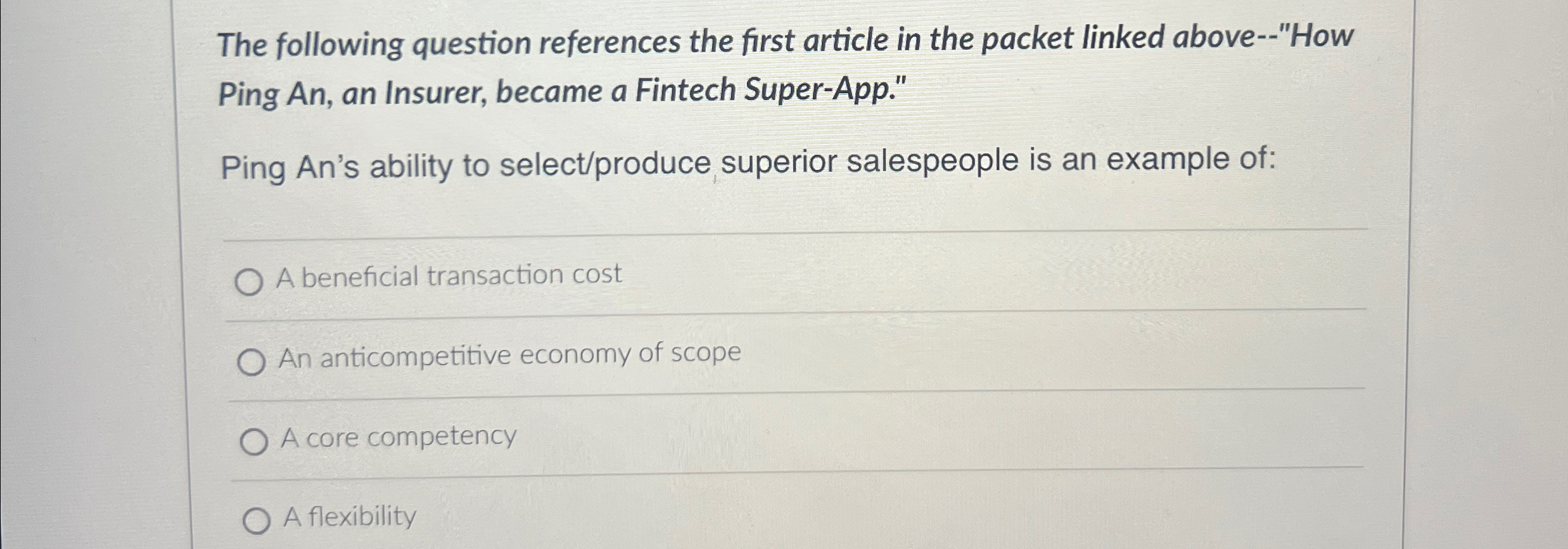 Solved The following question references the first article | Chegg.com