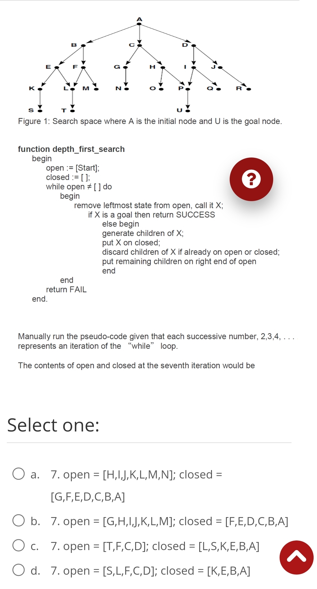 Manually run the pseudo-code given that each | Chegg.com