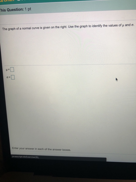 Solved This Question: 1 pt The graph of a normal curve is | Chegg.com
