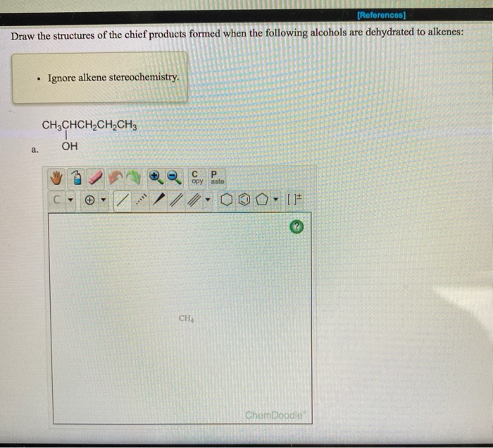Solved [References) Draw the structures of the chief | Chegg.com