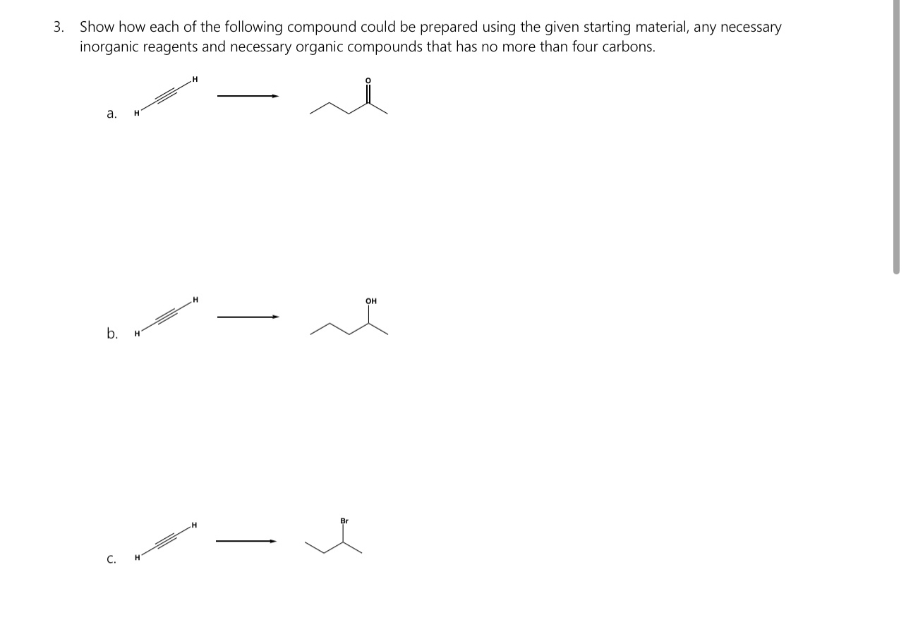 Solved Show how each of the following compound could be | Chegg.com