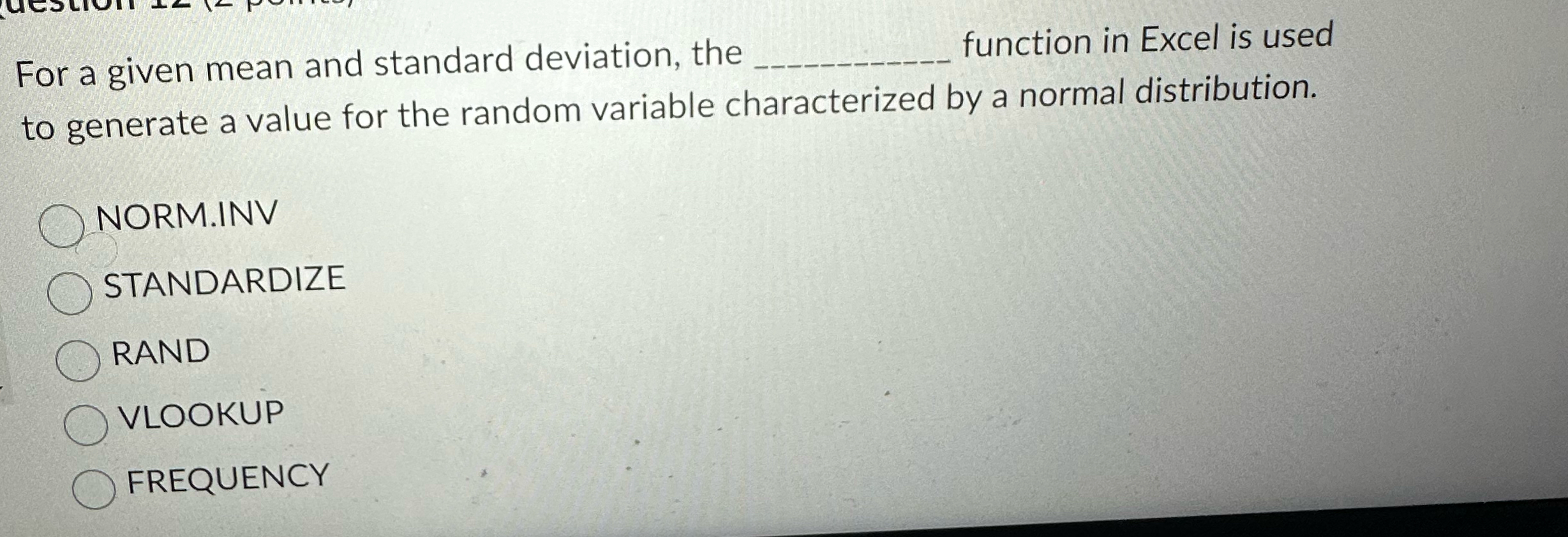 Solved For a given mean and standard deviation, the | Chegg.com