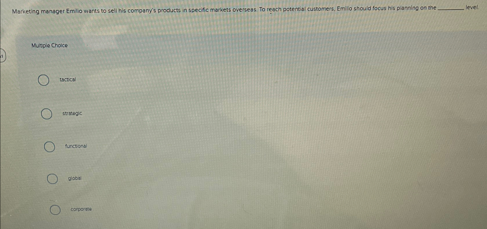 Solved Marketing manager Emilio wants to sell his company's | Chegg.com