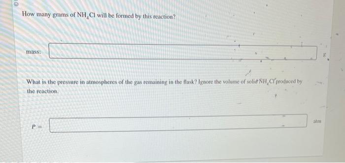 Solved blid ammonium chloride, NH4Cl, is formed by the | Chegg.com