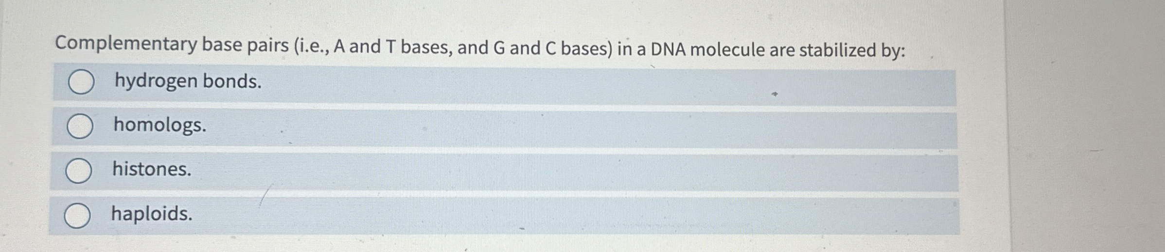 Solved Complementary base pairs (i.e., ﻿A and T ﻿bases, and | Chegg.com