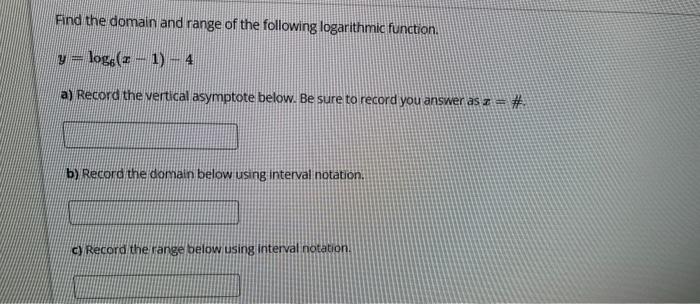 Solved Find the domain and range of the following | Chegg.com