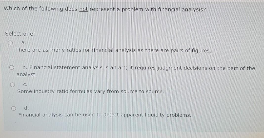 Solved Which of the following does not represent a problem | Chegg.com