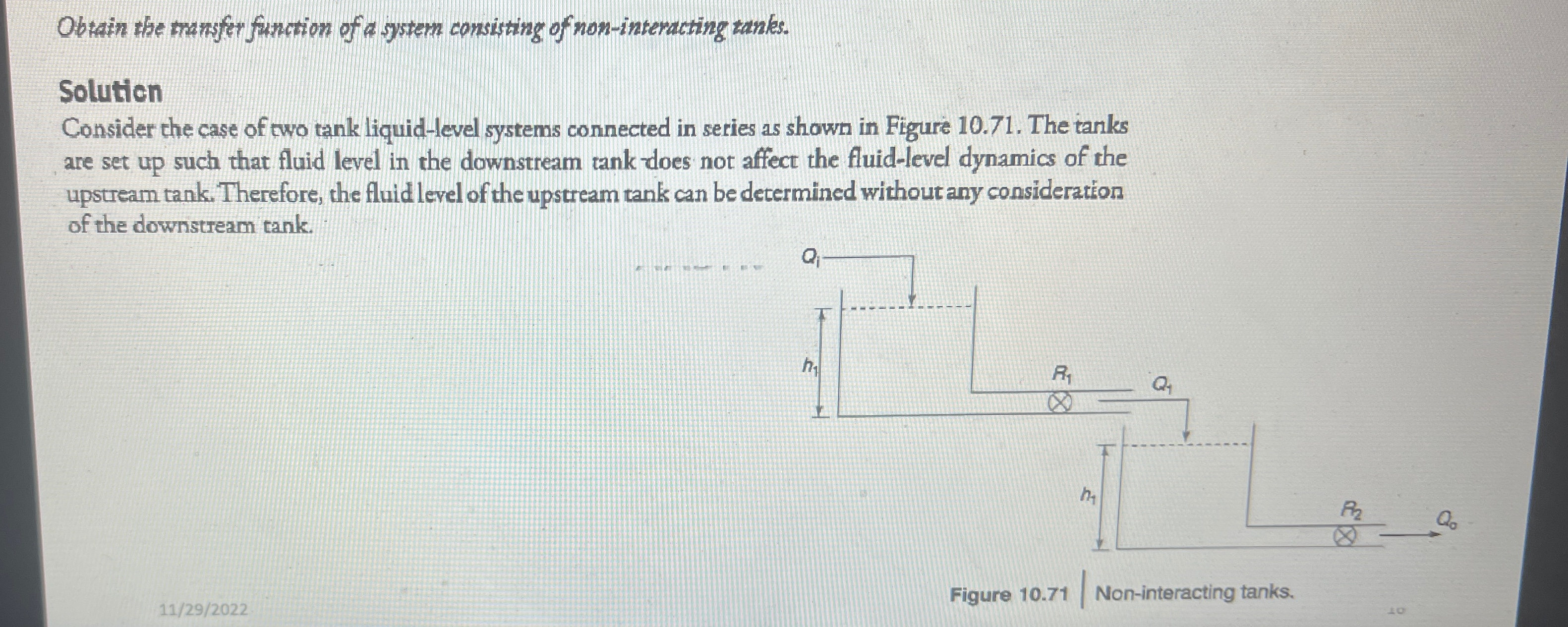 Solved Obtain the transfer furction of a system consisting | Chegg.com