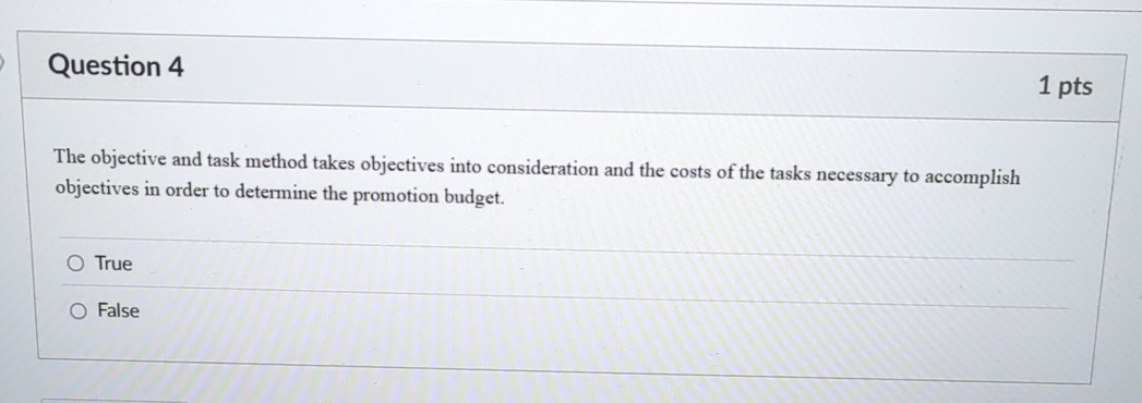 Solved Question 41 ﻿ptsThe objective and task method takes | Chegg.com