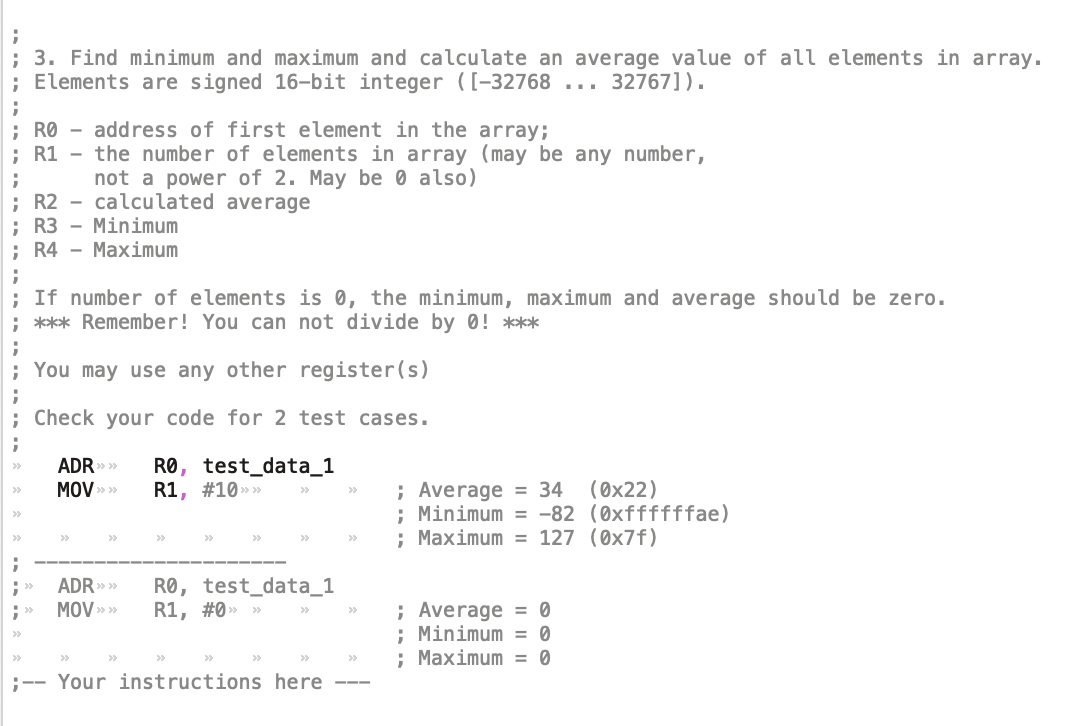 Code in ARM M4 ﻿Cortex | Chegg.com