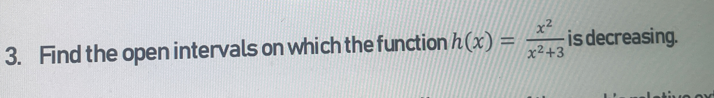 Solved Find the open intervals on which the function | Chegg.com