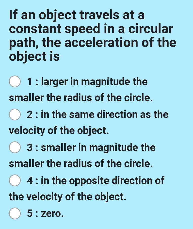 Solved If an object travels at a constant speed in a | Chegg.com