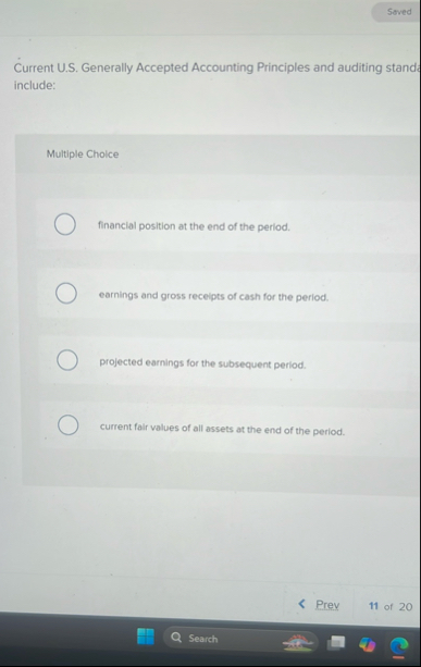 Solved Current U.S. ﻿Generally Accepted Accounting | Chegg.com