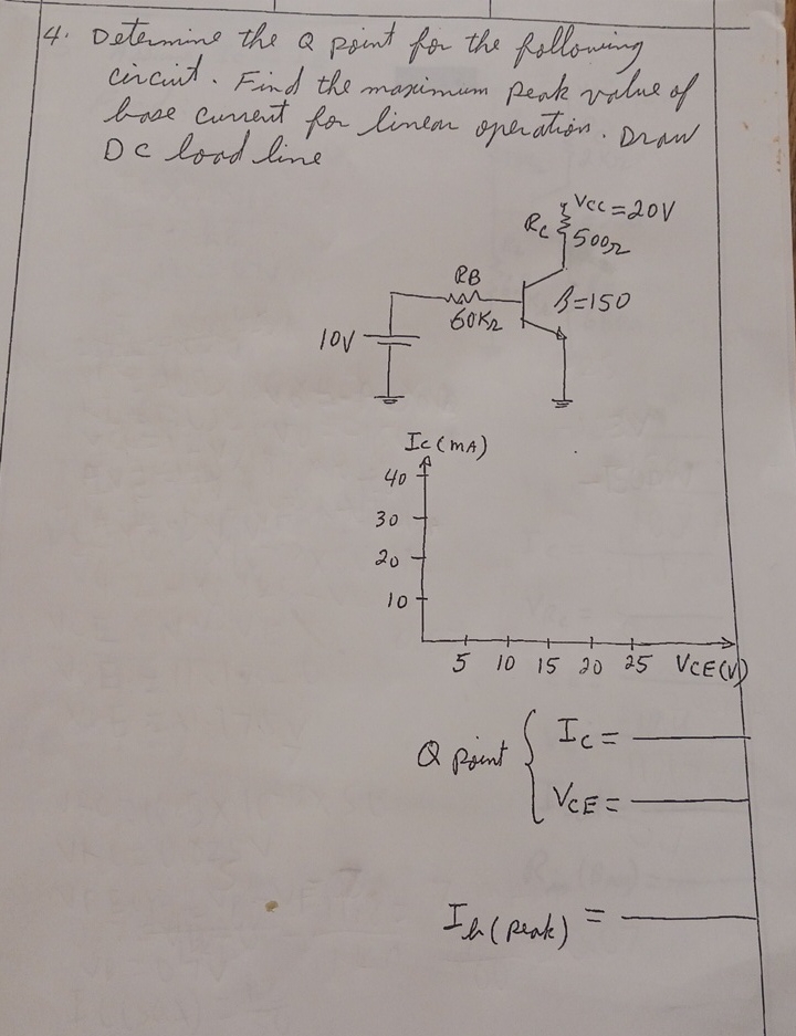 Solved Determine the a point for the following circuit. Find | Chegg.com