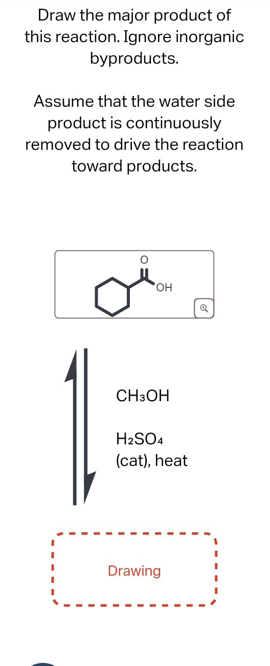Solved Draw the major product of this reaction. Ignore | Chegg.com