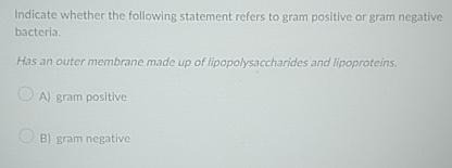 Solved Indicate whether the following statement refers to | Chegg.com